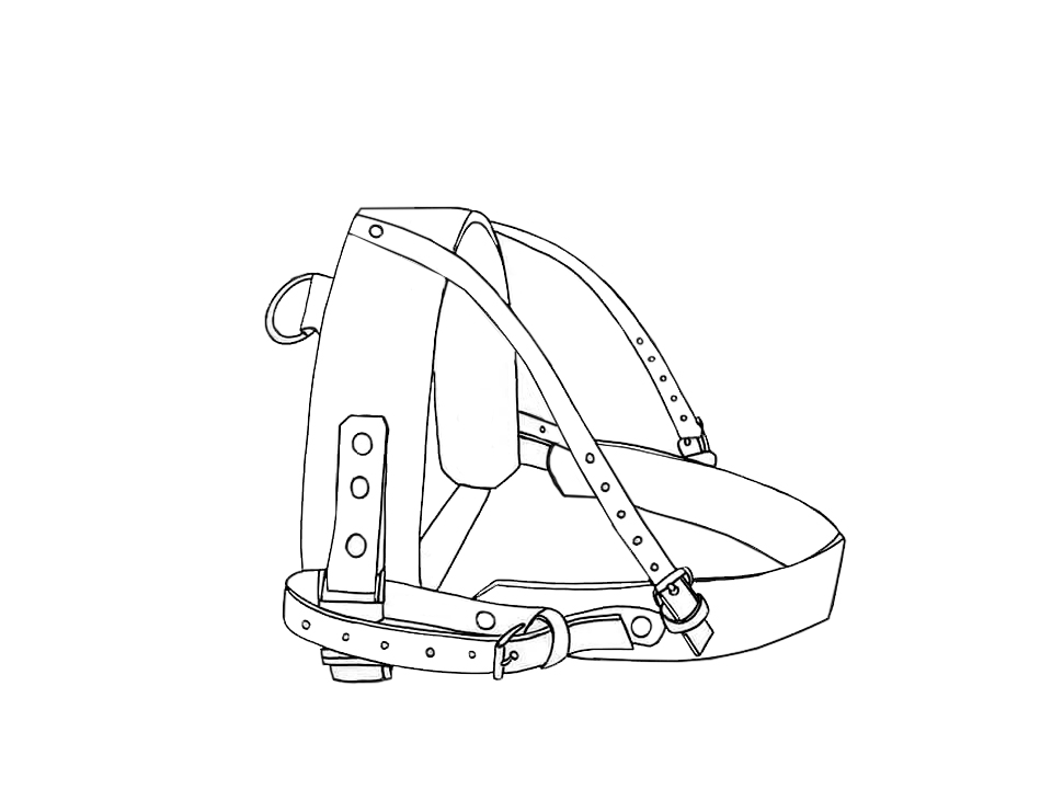 Leather Guide Straight Front Dog Harness– Yupcollars