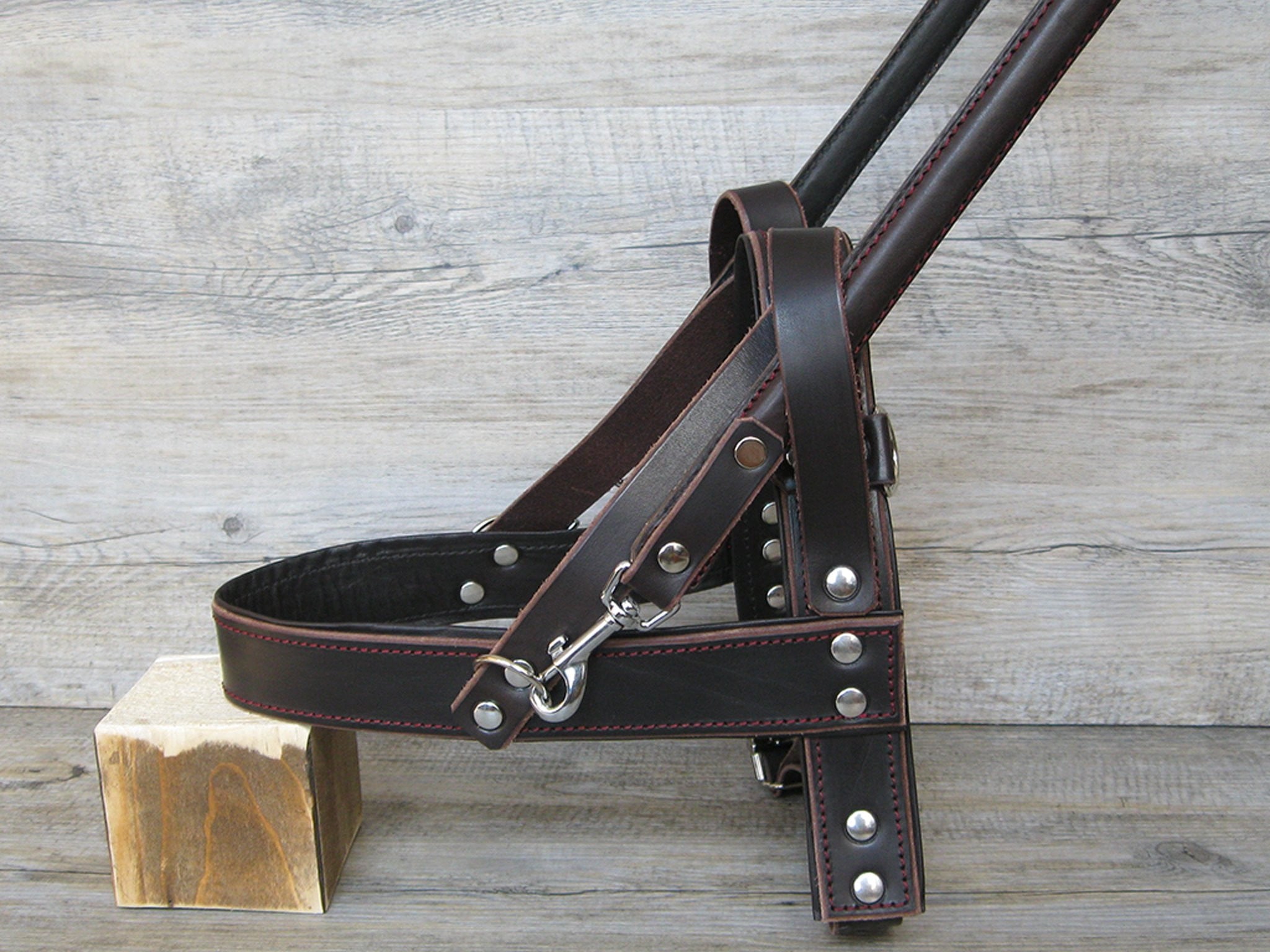 Leather Light Guide Dog Harness Padded with Soft Leather– Yupcollars