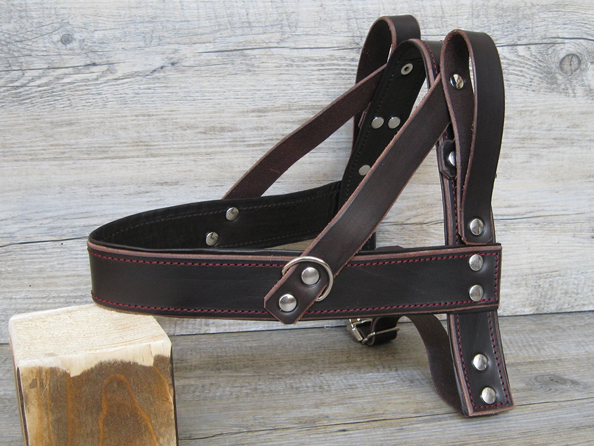 Leather Light Guide Dog Harness Padded with Soft Leather– Yupcollars