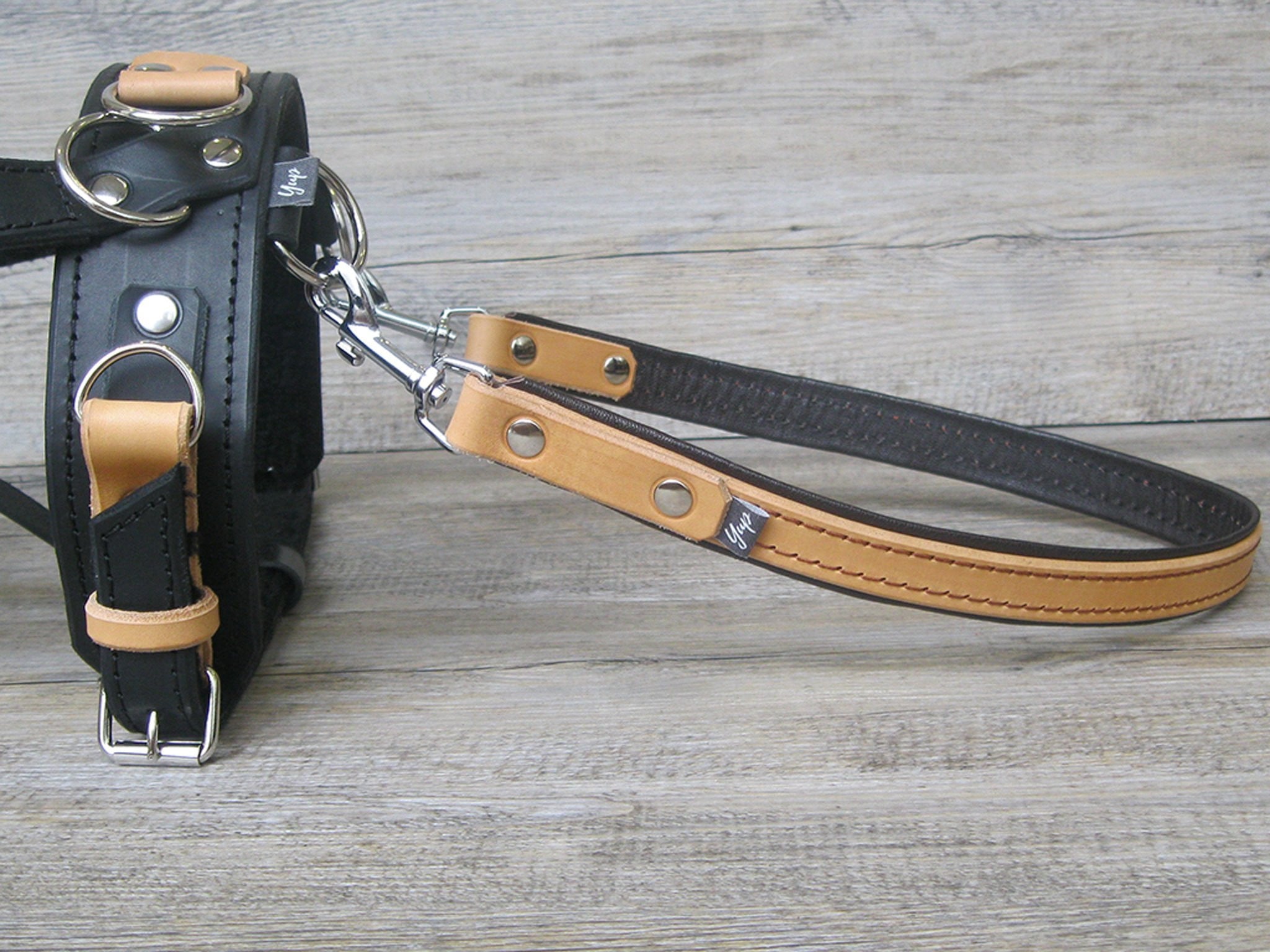 Pulling Handle Padded with Soft Leather for Service Dog Harnesses ...