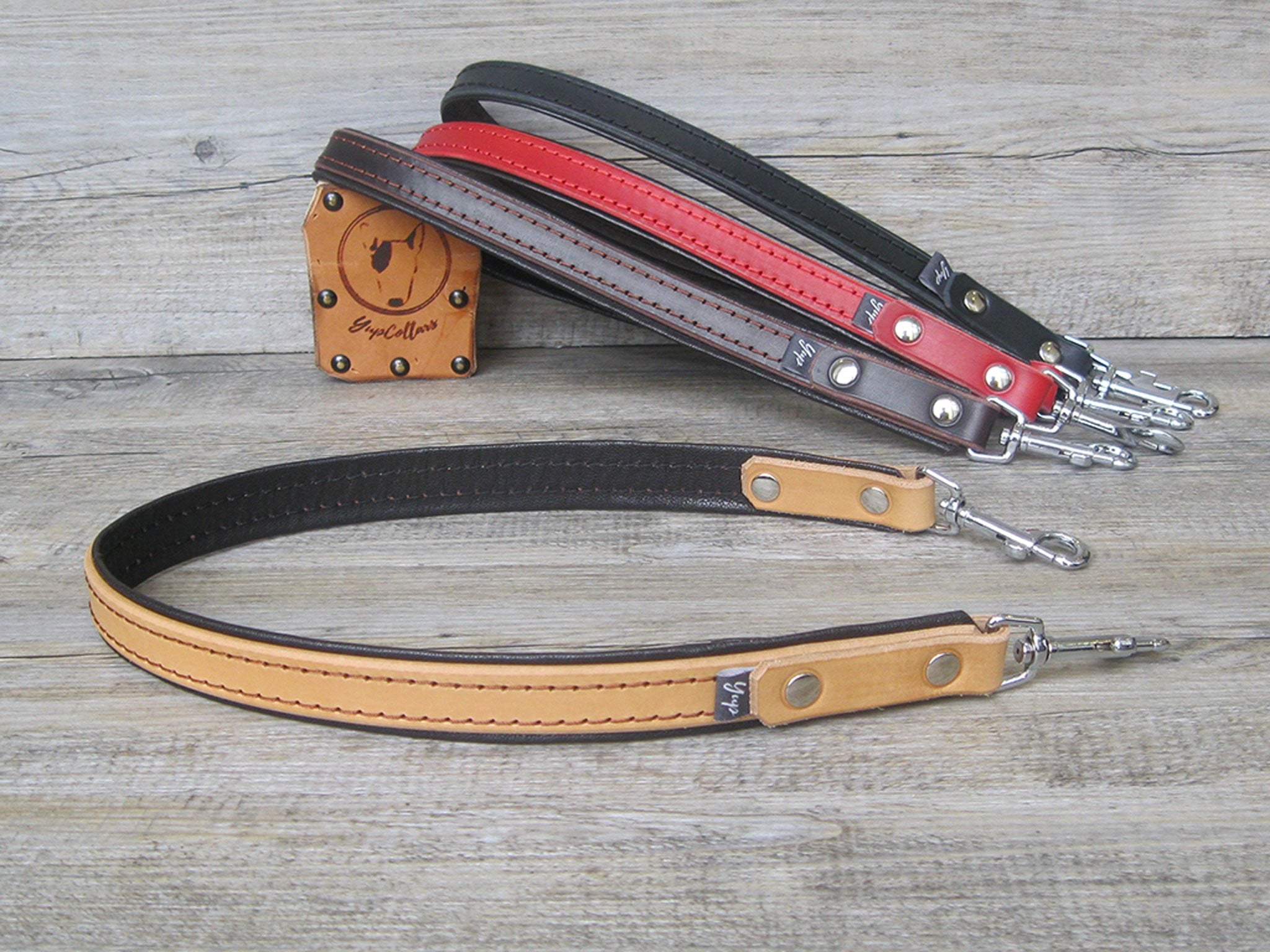 Pulling Handle Padded with Soft Leather for Service Dog Harnesses ...